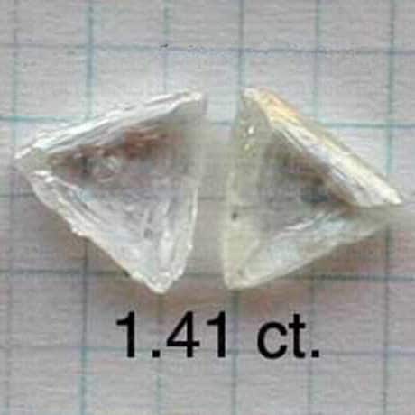 Paired Macle Crystals - 1.41 ct. (MCP-0141) | ROUGH DIAMONDS - "Natural ...