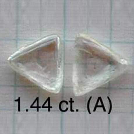Paired Macle Crystals - 1.44 ct. (MCP-0144A) | ROUGH DIAMONDS ...
