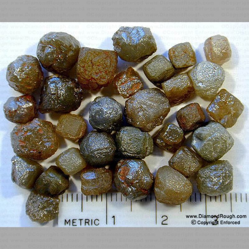 Congo Diamonds - Rough Diamond Parcel (Coater & Cube Crystals) - (R3-02 ...