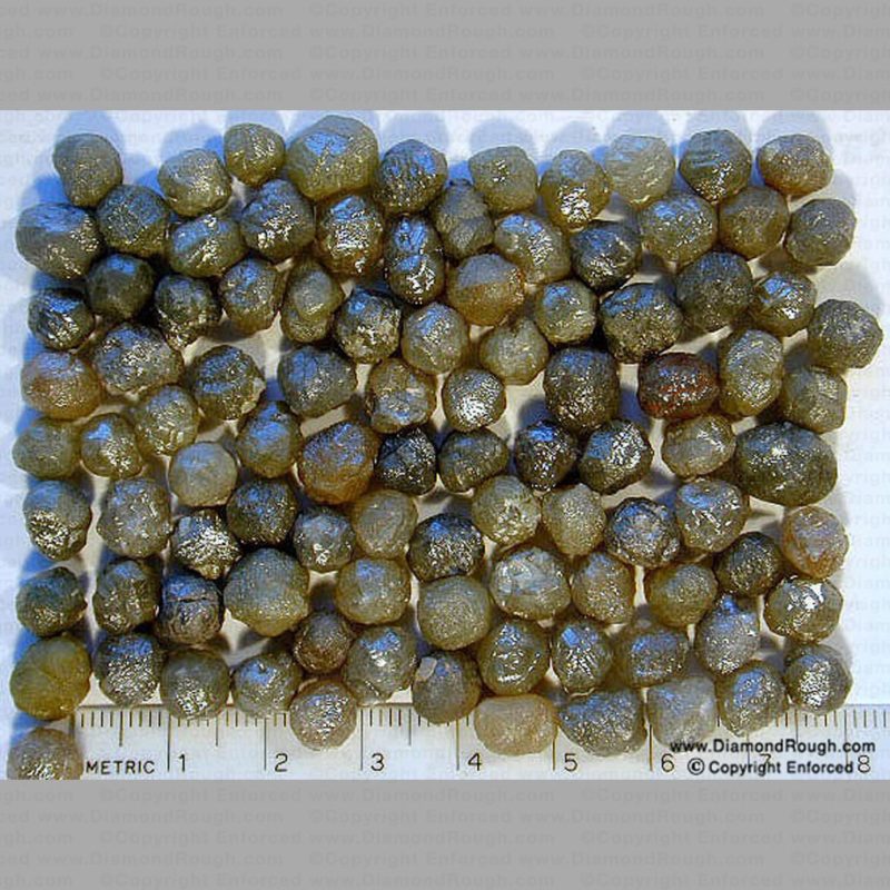 Congo Diamonds - Rough Diamond Parcel DPS-03 (Round Crystals) - 300 ct ...