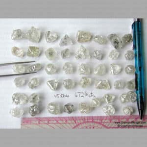 Rough Diamond Parcel (Mixed Crystals Types) - 672.10 ct. (Tr08-01 ...